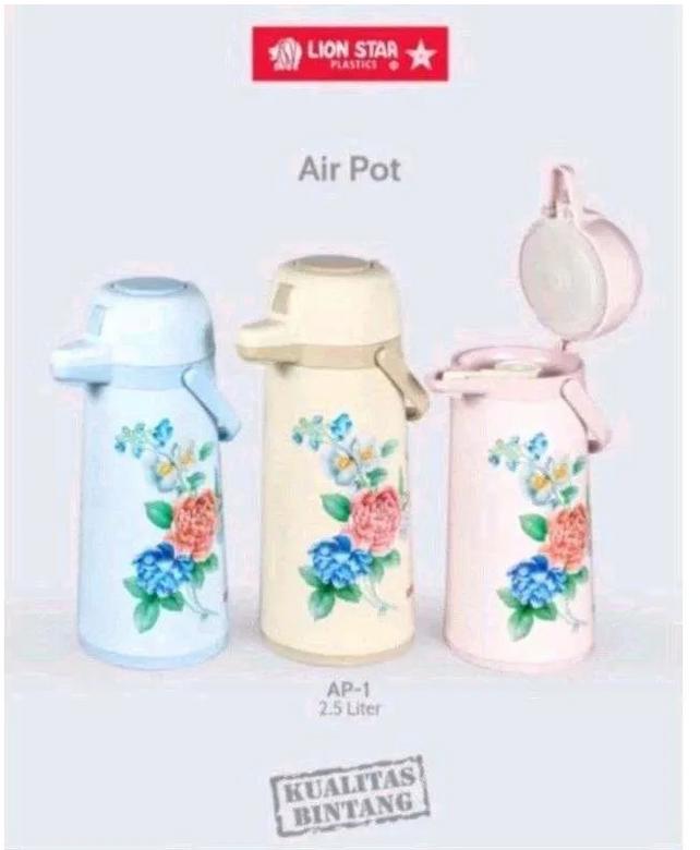 Jual Termos Air Pompa 2.5 Liter Lion Star AP 1 PAP 2500 AIRPOT Pencet ...
