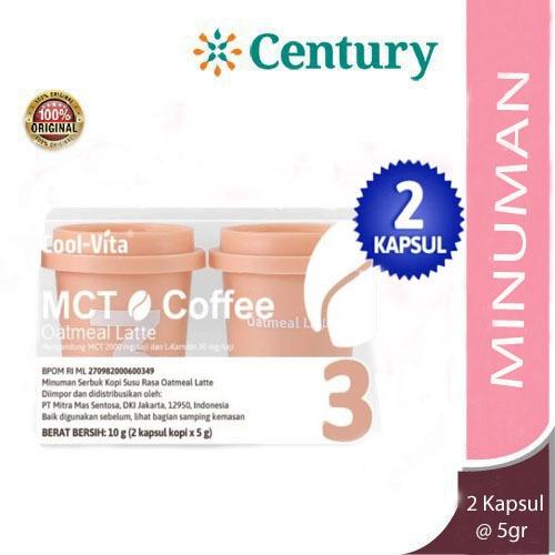 Jual Kopi Kapsul Coolvita MCT 2pcs untuk Kesehatan Oatmeal Latte ...