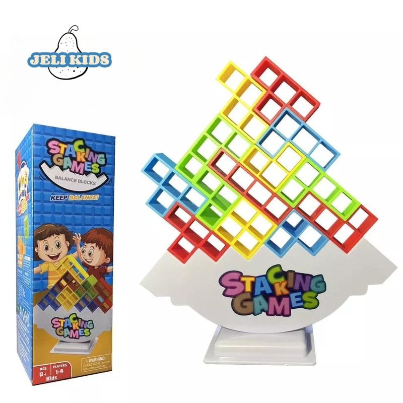 Mainan Edukatif Anak Balancing Block Tetris Tetra Tower Game - Shop ...