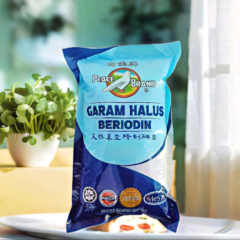 Peace Brand Garam Halus Beriodin 500g - TikTok Shop Malaysia