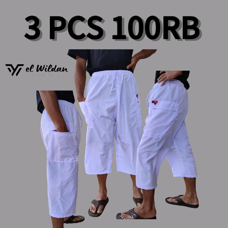 Celana Haji Umroh 3/4 (3 PCS ) Muslim Sirwal Dewasa Celana Cingkrang ...