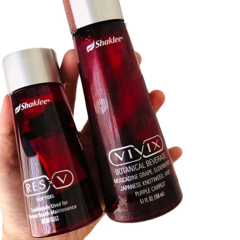 Vivix (150ml) ResV Res-V (60 softgel) EXPIRY 2026 shaklee Organic ...