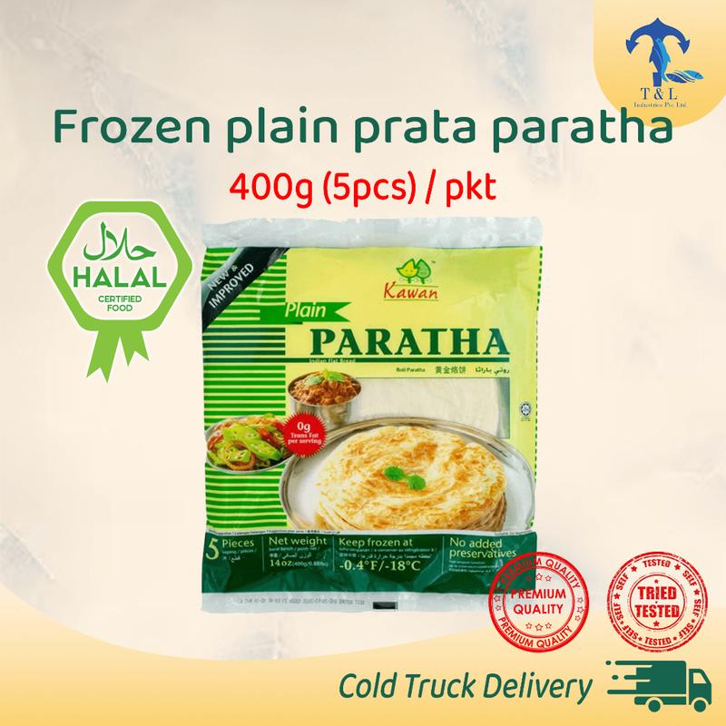 Halal Frozen plain prata paratha 5pcs {400g/pkt) - TikTok Shop Singapore
