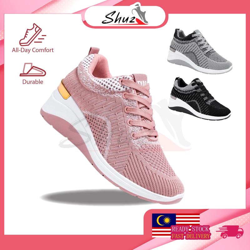 Breathable Sport Shoes Kasut Jalan Perempuan Casual Fashionable ...