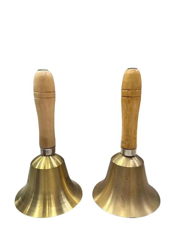 solid heavy thick brass hand bell ice cream bell diameter 8cm - TikTok ...