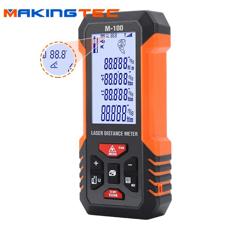 MAKINGTEC Laser Distance Meter 100m Laser Tape Measure Electronic - Shop | Tokopedia