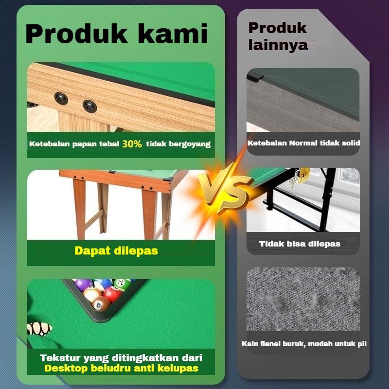 【Bahan yang menebal】Billiard mini Meja billiard Mainan biliar anak ...