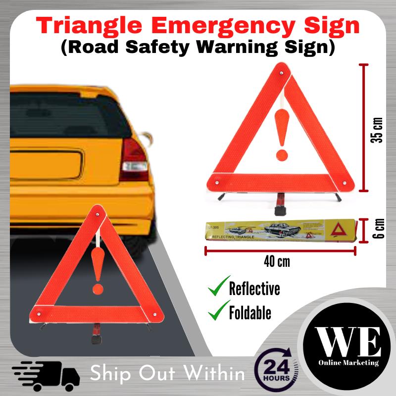 Car Use Roadside Emergency Stop Triangle Sign - Car Safety Warning ...