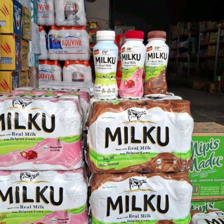 MILKU FRESH MILK 200ML /Susu Chocolate Susu fullcream/susu segar/susu ...