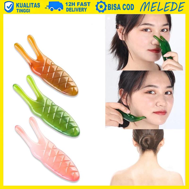 MEDELE Resin Alami GuaSha memijat Wajah Hidung Alat Bentuk/ Untuk ...