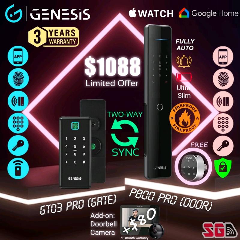 Combo 6: GENESIS Aura GT03Pro Dual Sync Gate Lock + Exodus P800Pro ...