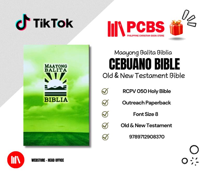 PCBS Maayong Balita Biblia Paperback - Cebuano (POINT TYPE 8 - TikTok ...