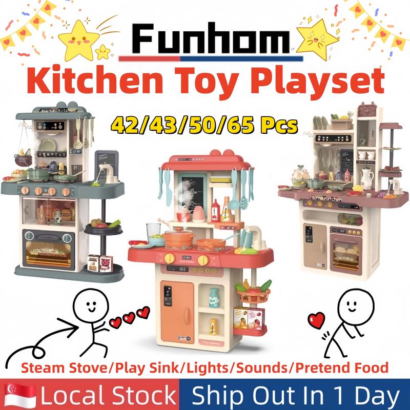 [SG Ready Stocks] Toddler Educational Kitchen Toy Playset (42/43/50/65 ...