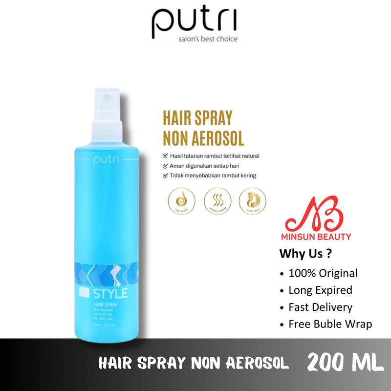 PUTRI Style Hair Spray Non Aerosol 200ml - Semprotan Rambut Tanpa Udara ...