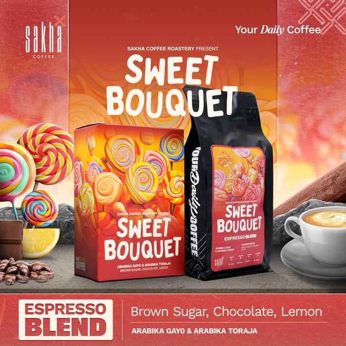 Promo SWEET BOUQUET Biji Kopi Espresso Blend Full Arabika Coffee Bean ...