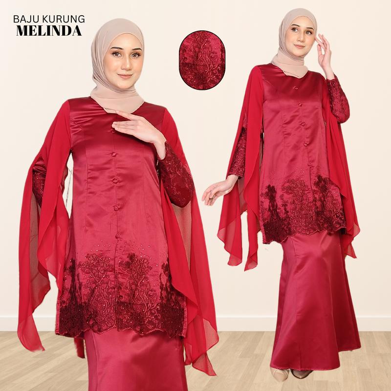NEW ARRIVAL BAJU KURUNG SATIN MELINDAA DEWASA DENGAN CHIFFON - TikTok ...