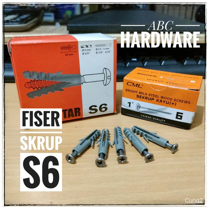 Jual Fiser Set S6 dan S8 Termasuk Skrup Plus (+) - Kota Tangerang - ABC ...