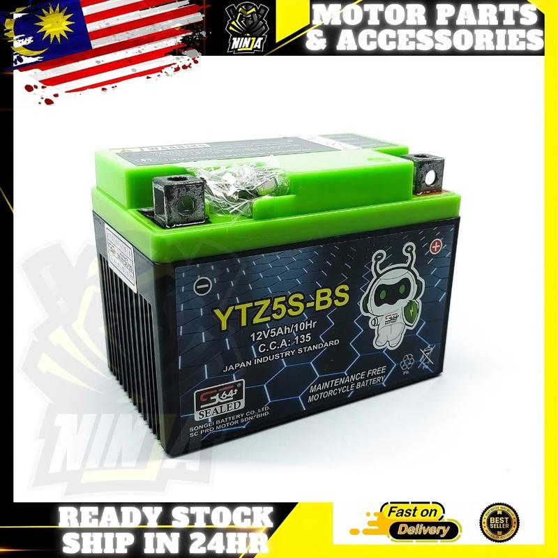 SC64 YTZ5S-BS JAPAN INDUSTRY STANDARD Y16ZR/Y16/Y15ZR/Y15/FZ150I/FZ ...