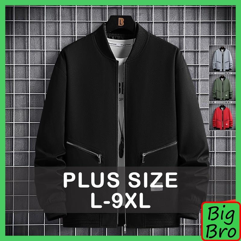 [L-9XL] Plus Size Bomber Jacket Men Jaket Lelaki Korean Stan - TikTok ...