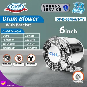 Cooker Hood CKE CHP-MP-8-TY 8 inci Metal Painting dengan Fleksibel Duct ...