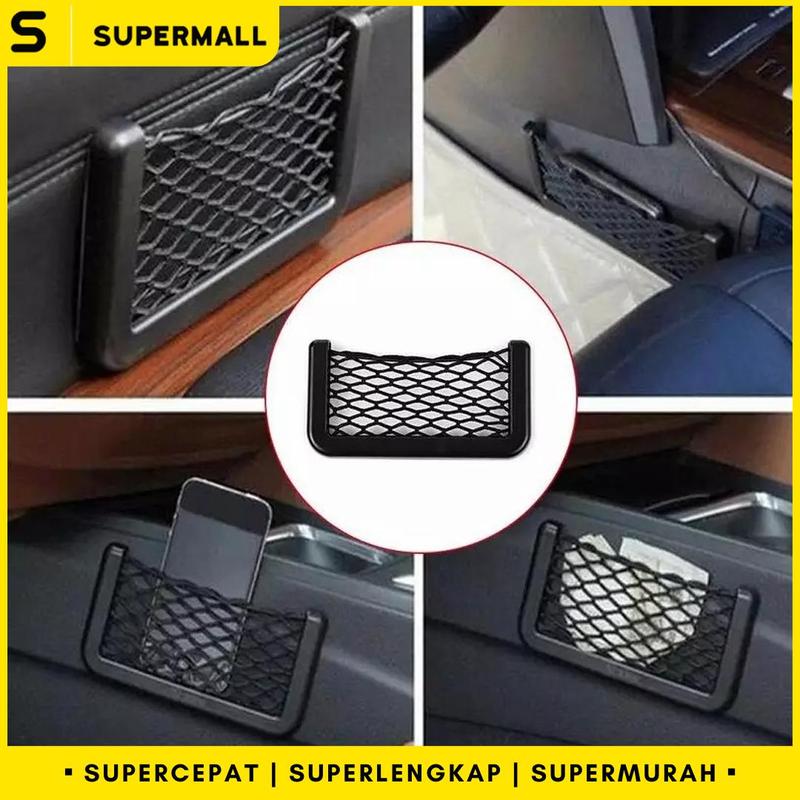 SUPERMALL Car Net Storage - Organizer Mobil / Kantong Jaring Mobil ...