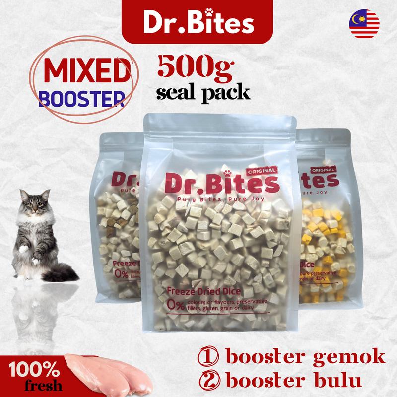 Dr. Bites Mixed Booster Freeze Dried Campuran [500g] Tester Cat ...