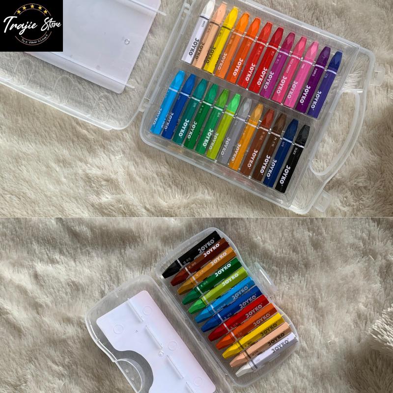 JOYKO - CRAYON Isi 12 Dan 24 pcs 24 warna - Shop | Tokopedia