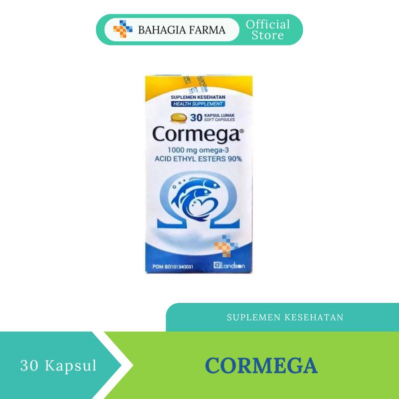 Cormega 30 Kapsul - Suplemen Omega-3 Asam Ethyl Esters 90% untuk ...