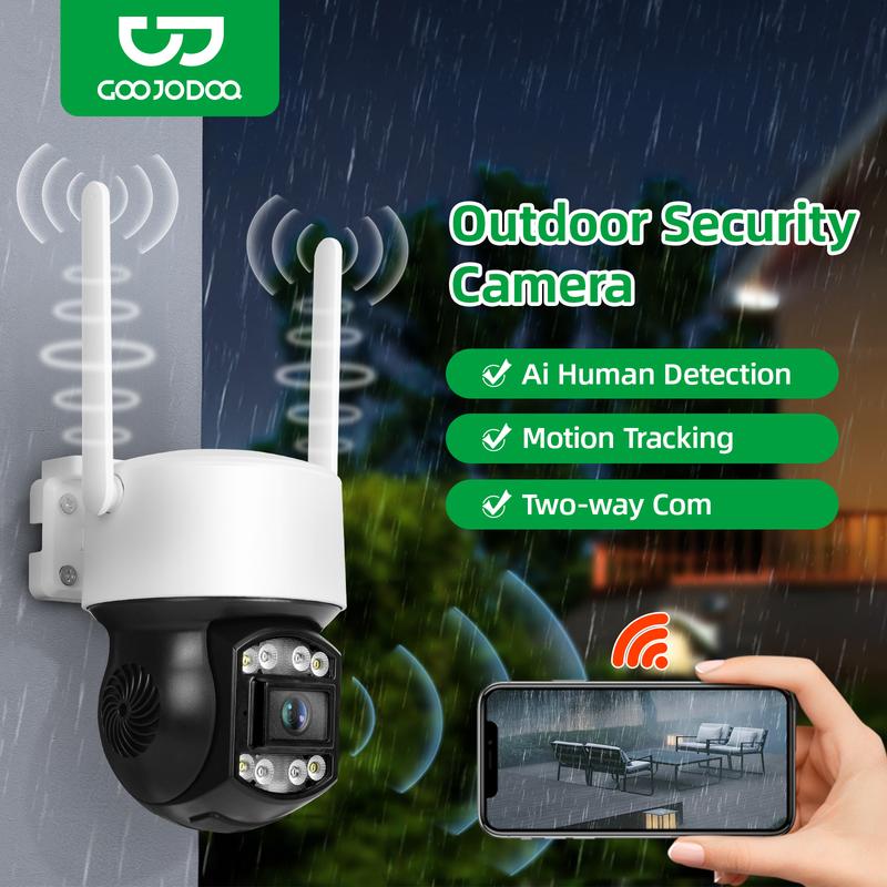 GOOJODOQ 360° Kamera Litar Tertutup Outdoor Security Camera CCTV ...