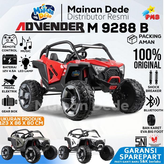 Jual Mainan Mobil Aki Anak PMB 9288 M9288 UTV JUMBO SIZE BAN KARET BIG ...