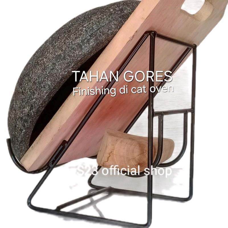Tatakan cobek/rak cobek aesthetic besi kokoh kuat - Shop | Tokopedia