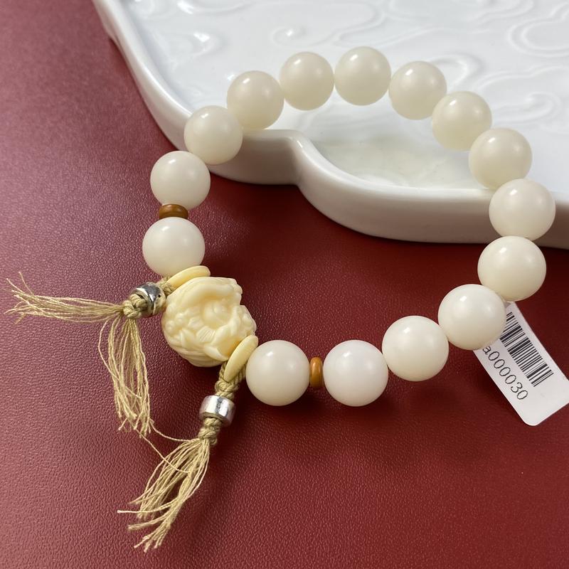 Gelang Tangan Bodhi Jed Putih, Reka Bentuk Satu Bulatan Indah, - TikTok ...