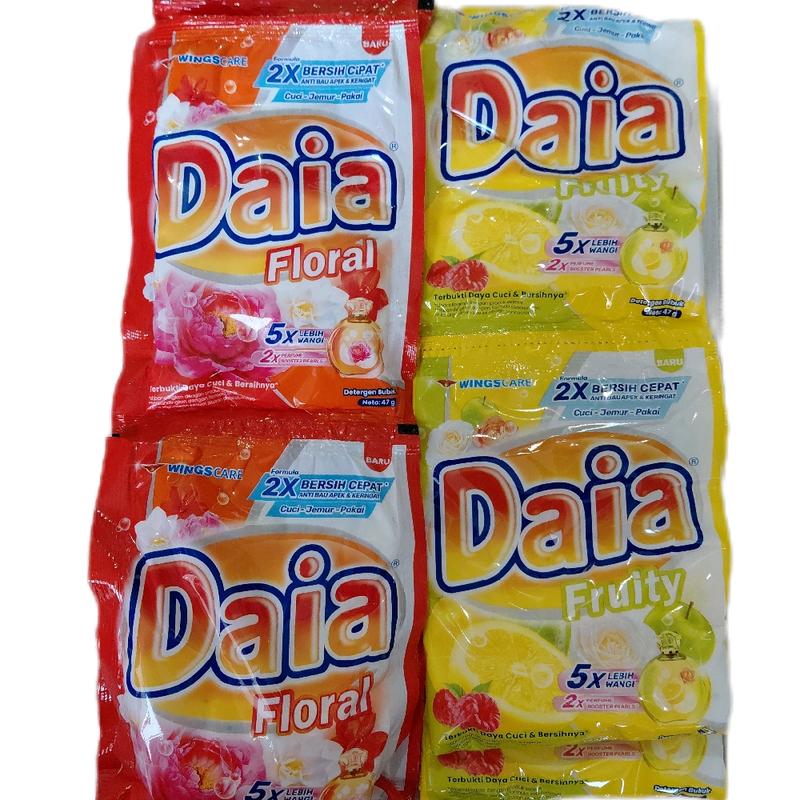 Daia Deterjen bubuk 47g isi 12 pcs perpaket varian random Detergent ...