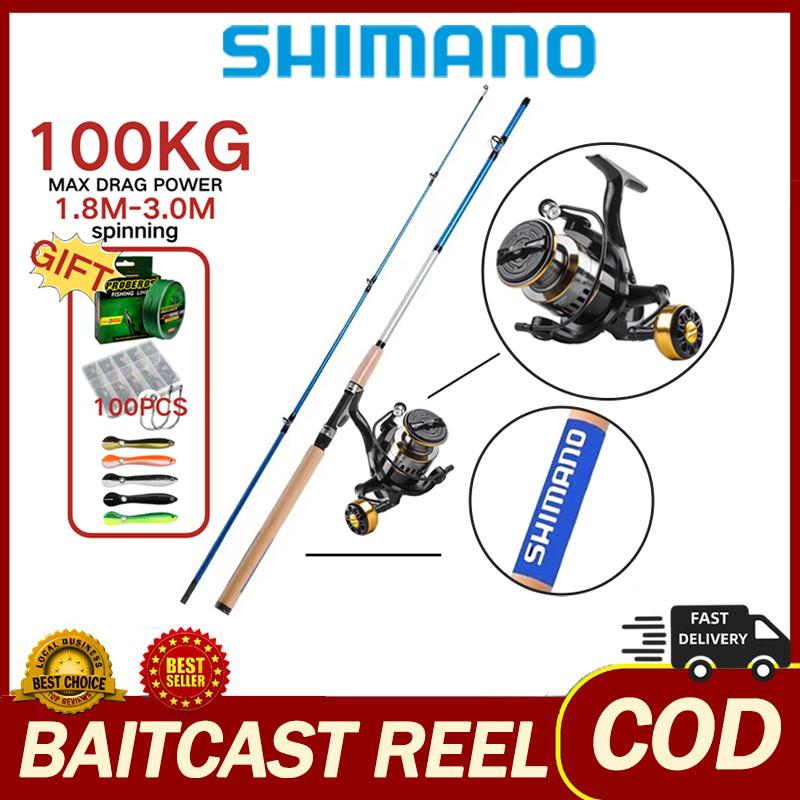 SHIMANO Fishing Rod Set Barang Mancing Set Fishing Combo Set - TikTok ...