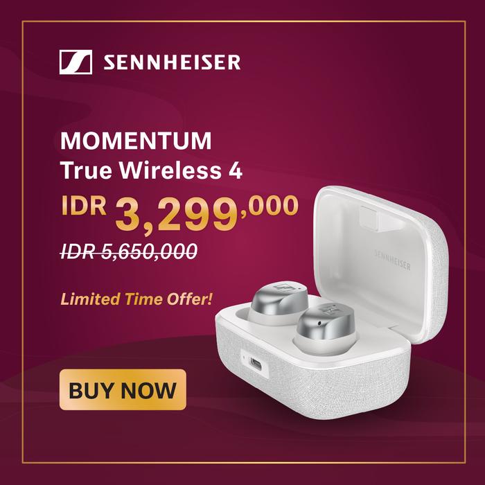 Promo SENNHEISER Momentum True Wireless 4 White Silver Earbuds - White ...