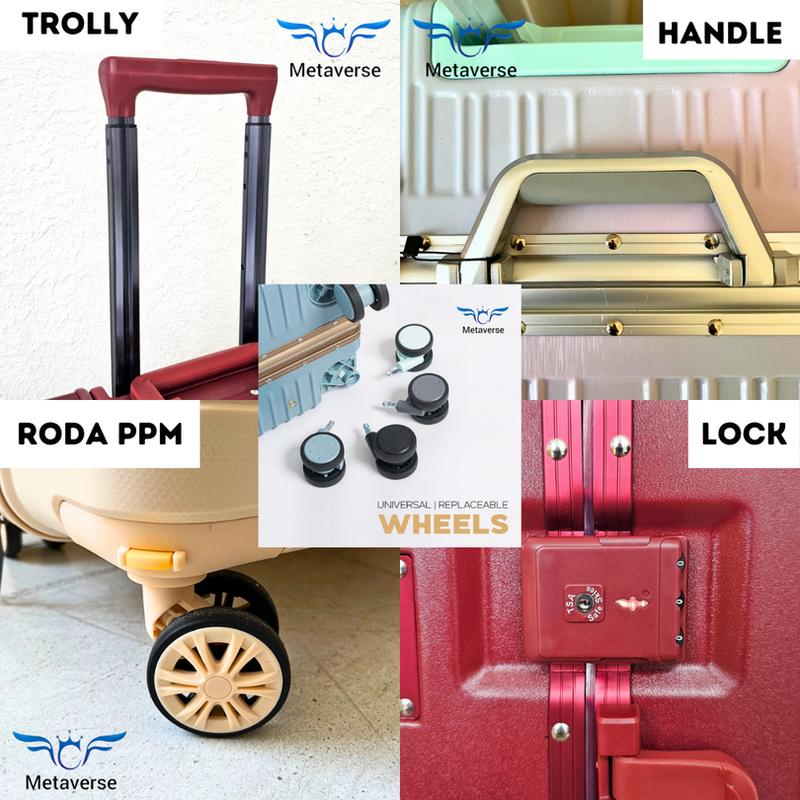 Sparepart Koper Metaverse Handle / Trolly / Lock / Roda (TIDAK - Shop ...