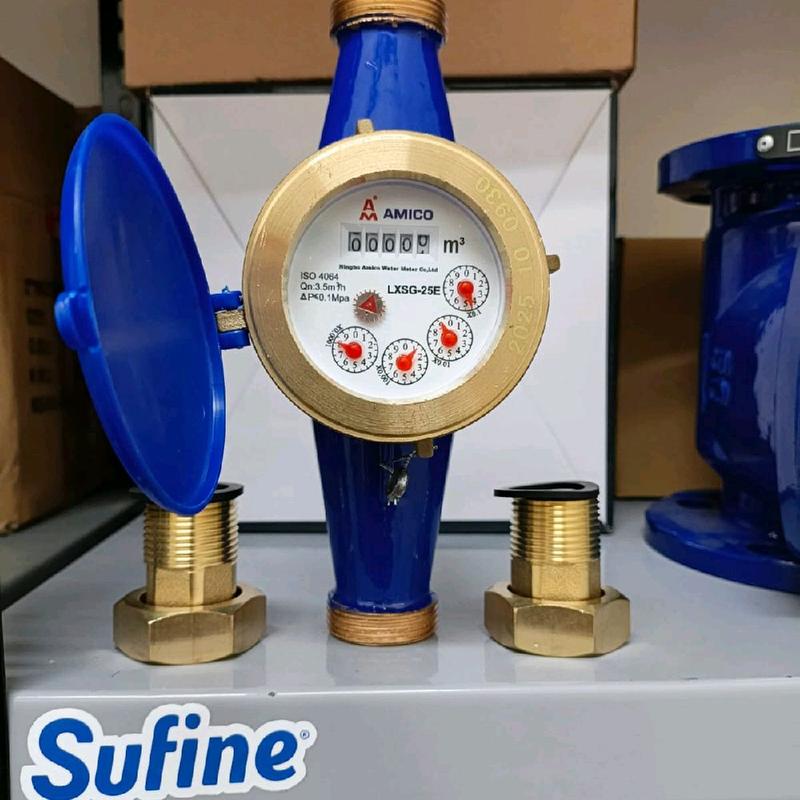 Amico Water Meter LXSG-25E 1 Inch DN25mm Horizontal Flow Meter Accurasi ...