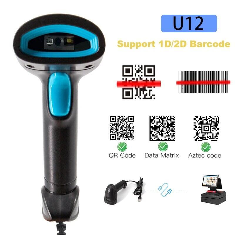 Handheld 1D Laser CCD Barcode Scanner POS 2D Bar Code Scanner - TikTok ...