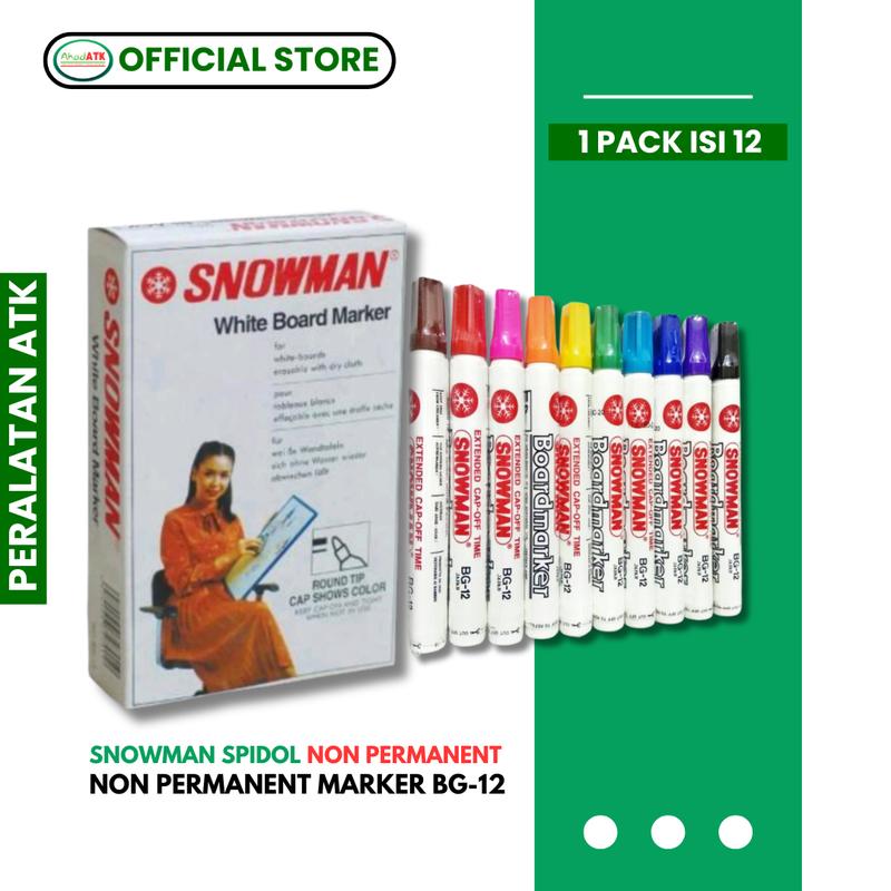 Snowman Spidol warna | Spidol Papan Tulis | Snowman Whiteboard warna ...