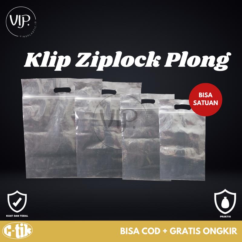 Plastik KLIP Plong Ziplock 20x30+6 - 25x35+7 - 30x38+7 | Plastik ...