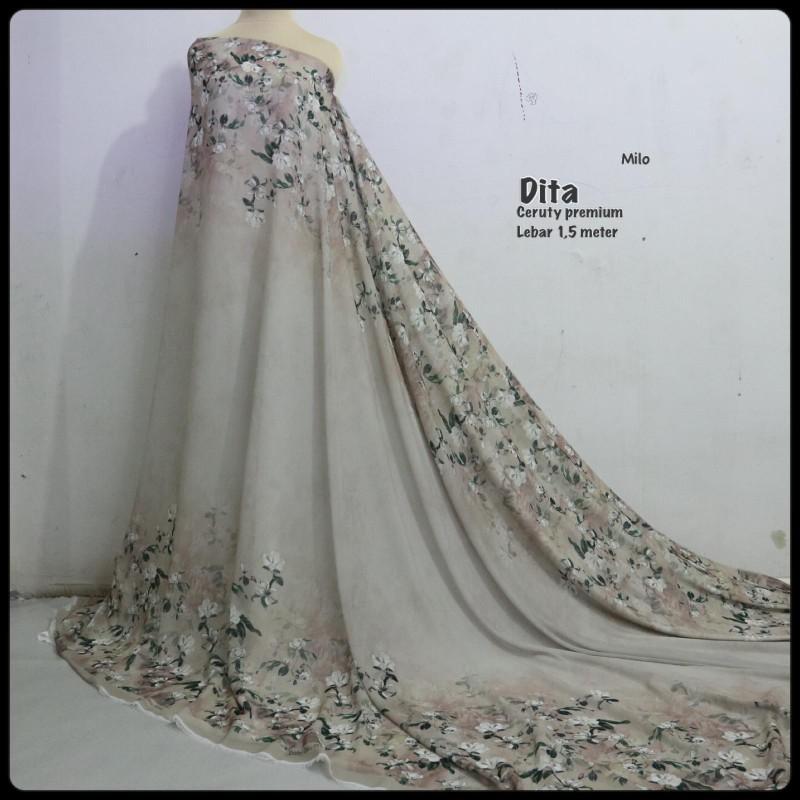 Kain Ceruty Babydoll Premium//Kain Meteran//Outer//Kain Seragaman//Kain ...