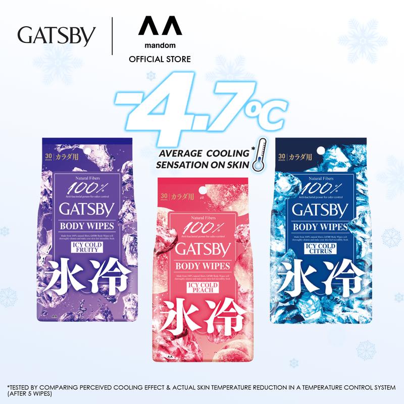 GATSBY Body Wipes (10 / 30 sheets) Freeze Peach / Ice Citrus - TikTok ...