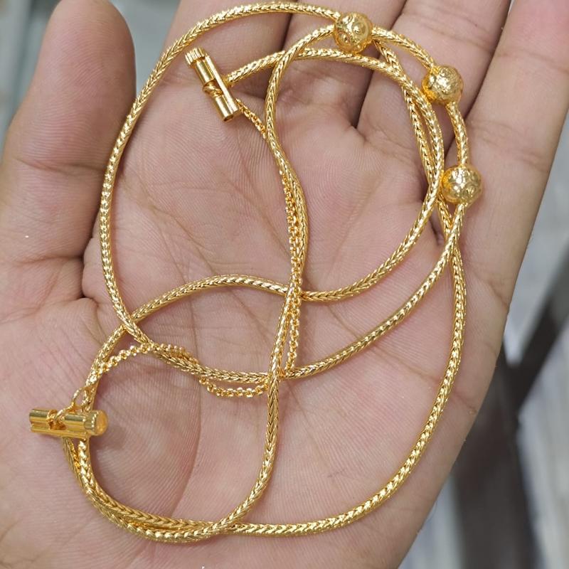 Ready stock gold plated daily thali chain with screw 30” inc - TikTok ...
