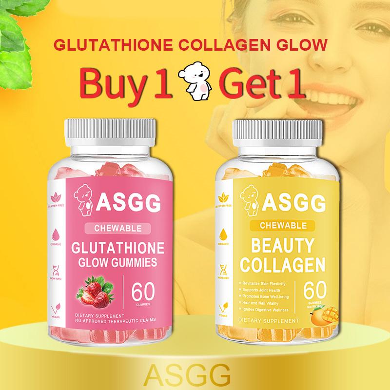 【BUY 1 TAKE 1】ASGG 60PC Glutathione Glow Beauty Collagen Gummies - TikTok Shop Philippines
