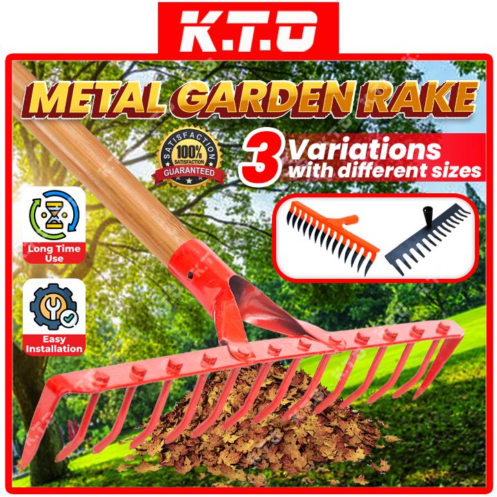 6T 8T 10T 12T 14T Metal Grass Rake Crawler Garden Rake Head - TikTok ...