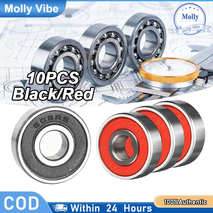 Promo [10pcs] Bearing 608 RS Tahan Lama Anti Karat - Untuk Skuter Roda ...