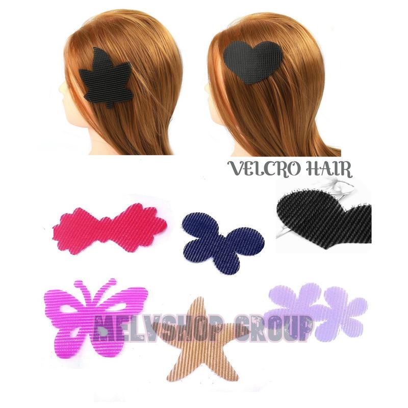 KOYO RAMBUT MOTIF VELCRO / PENAHAN PONY BENTUK / Tempelan Perekat ...