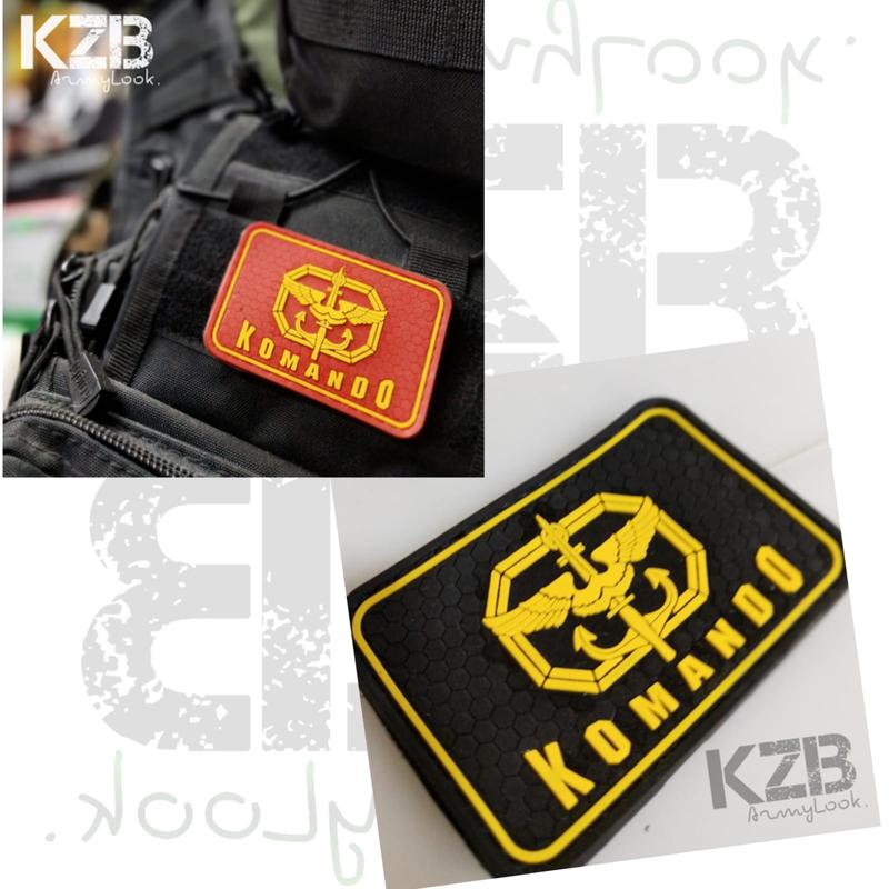 Emblem Karet-Patch Rubber Velcro KOMANDO - Shop | Tokopedia