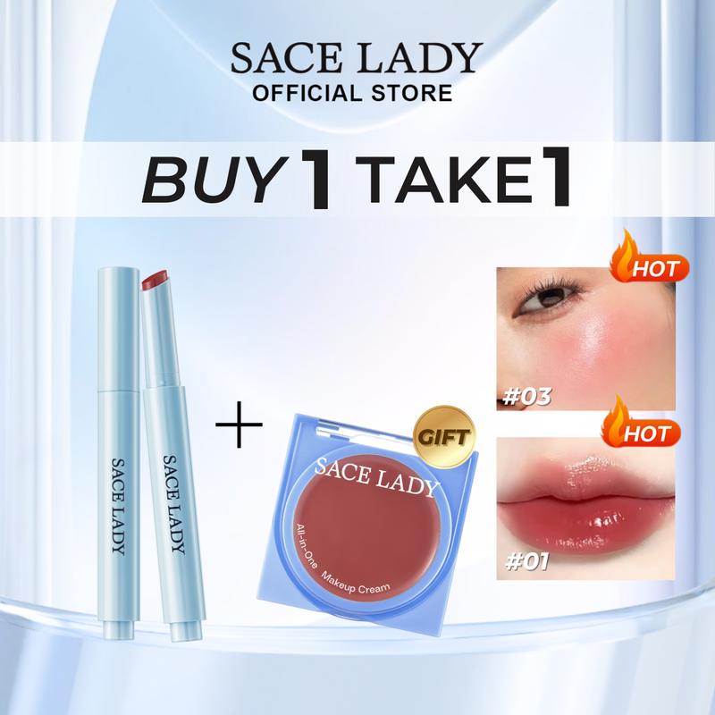 SACE LADY VE Moisturizing Glasting Gloss Lipstick & Jelly Long - TikTok ...