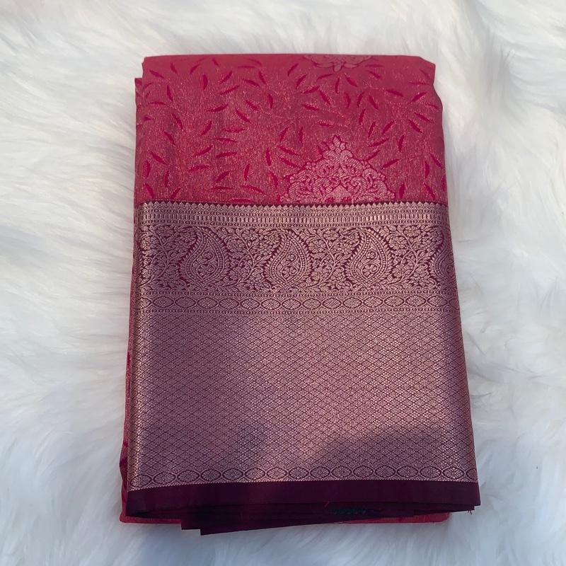 Premium Semi Silk ( Ruby Pink + Purple ) - TikTok Shop Malaysia